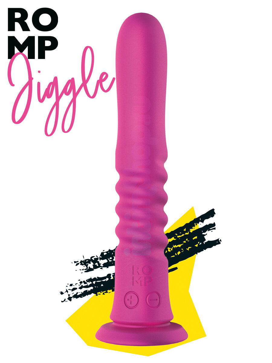Фрикционный вибратор Romp Jiggle фаллоимитатор на присоске с вибрацией