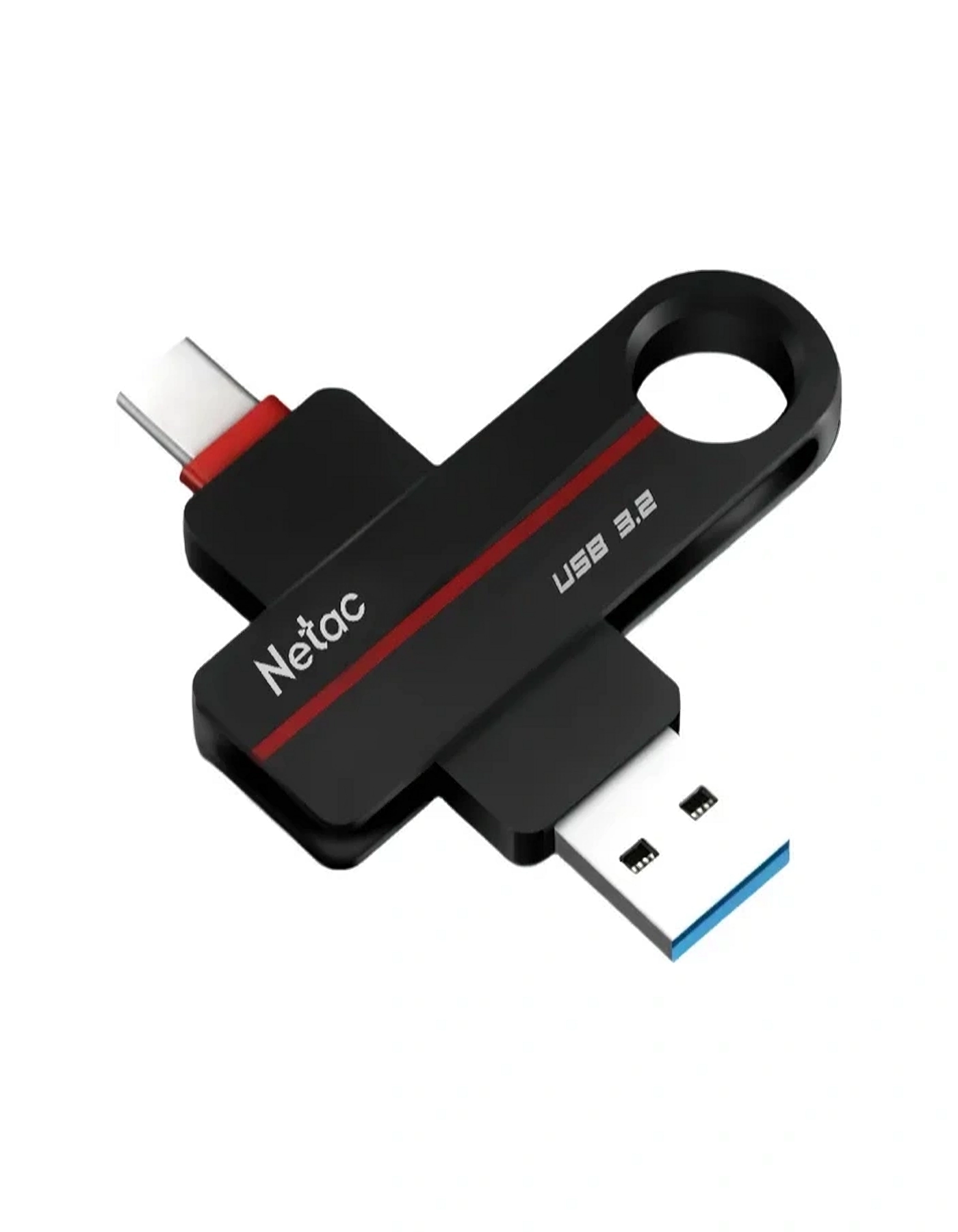 Накопитель USB 3.2 128GB Netac US18 Type-C [NT03US18C-128G-32BK]