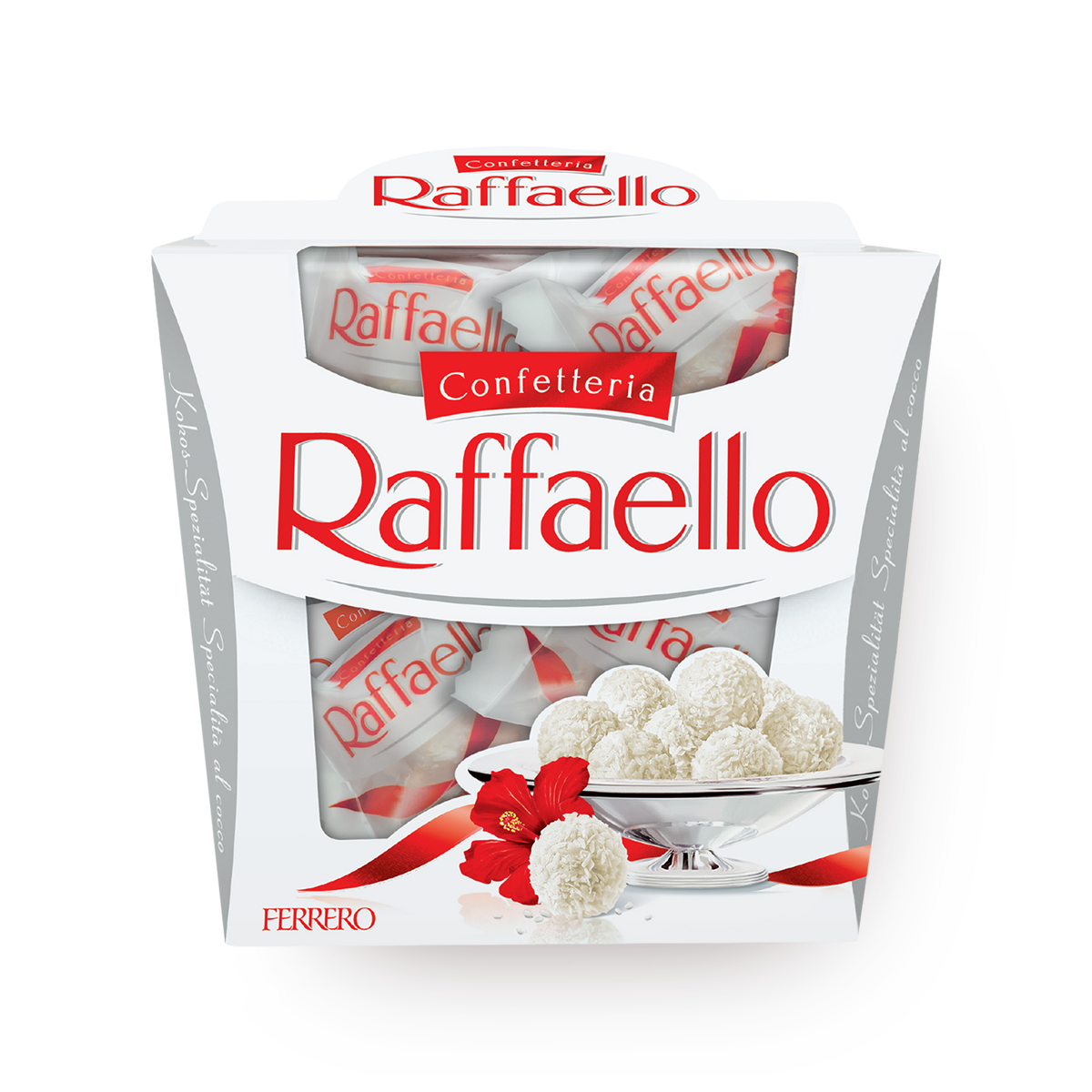 Конфеты Raffaello с кокосовой стружкой, картонная коробка, 150 г