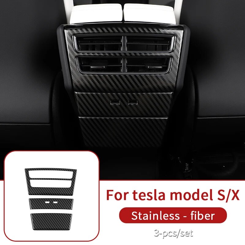 Задняя ветровая отделка для tesla model s Аксессуары tesla модель x tesla 2018 модель s Автомобильная Тесла модель s интерьер из нержавеющей стали