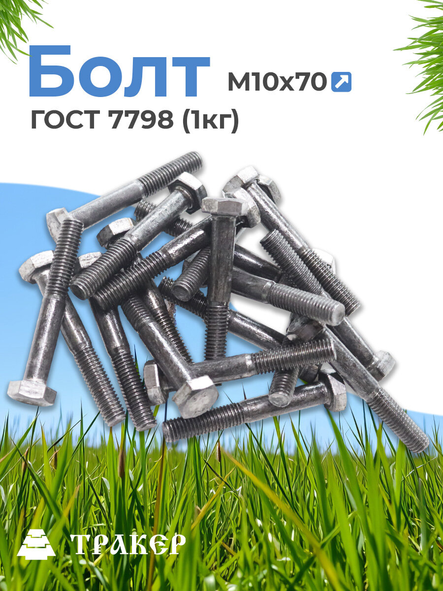 Болт М10х70х1,5 ГОСТ 7798 1 кг.
