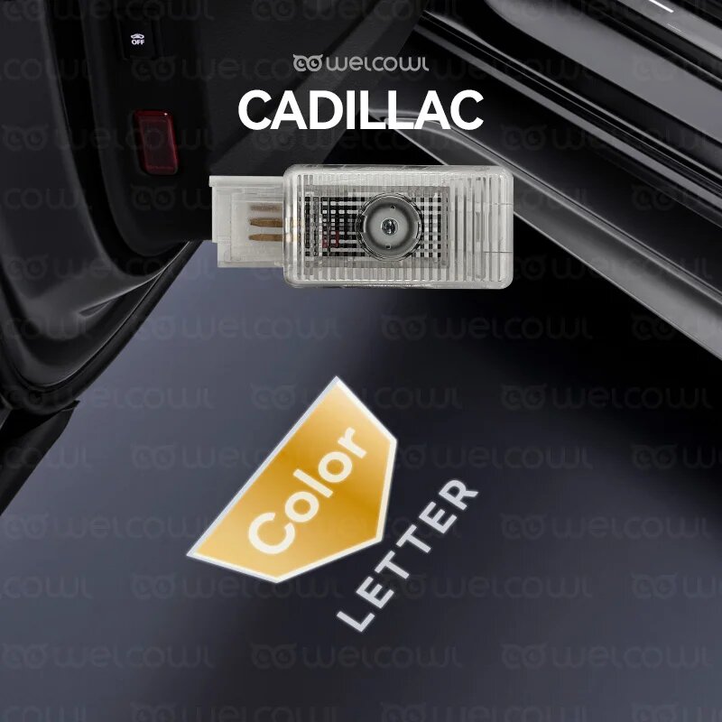 2 шт. проекционные лампы для дверей Cadillac, Color, 4pcs