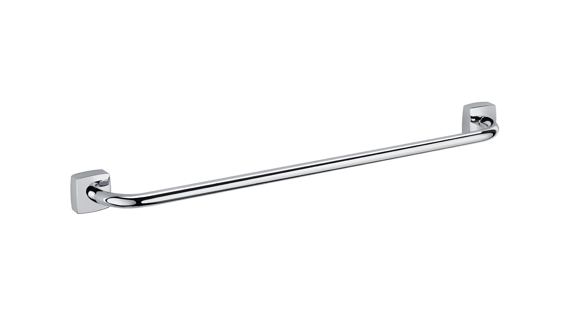 Держатель для полотенец Fixsen Kvadro FX-61301, латунь, хром, 61x8x4.3 см