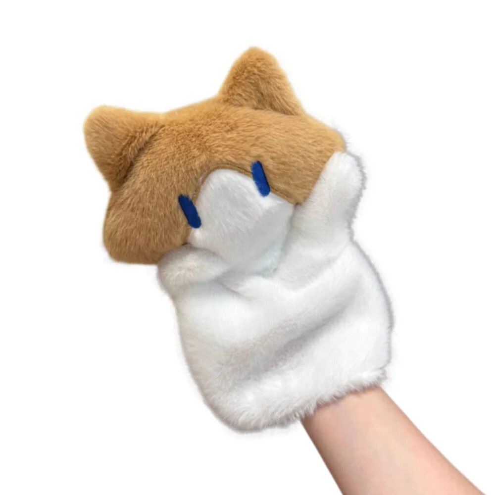 Плюшевая игрушка-перчатка кот