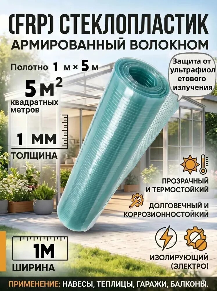 Прозрачный/светопропускающий стекловолоконный армированный пластик (FRP), подходящий для навесов и промышленных установок.