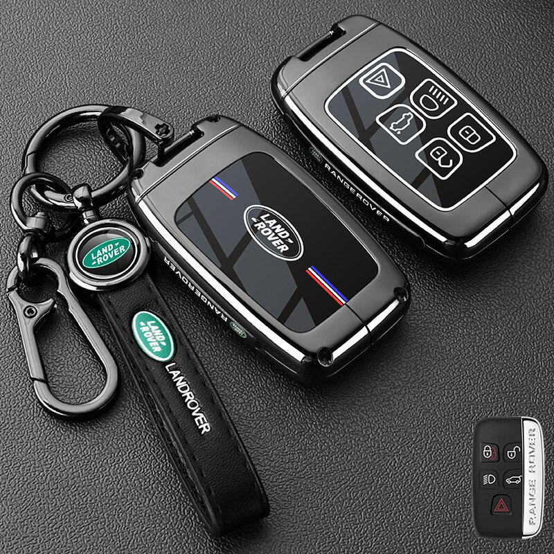 Кейс для ключа Ленд Ровер для Discovery 5, Discovery Sport, Range Rover Sport, Evoque, Velar, Defender - Кожаная