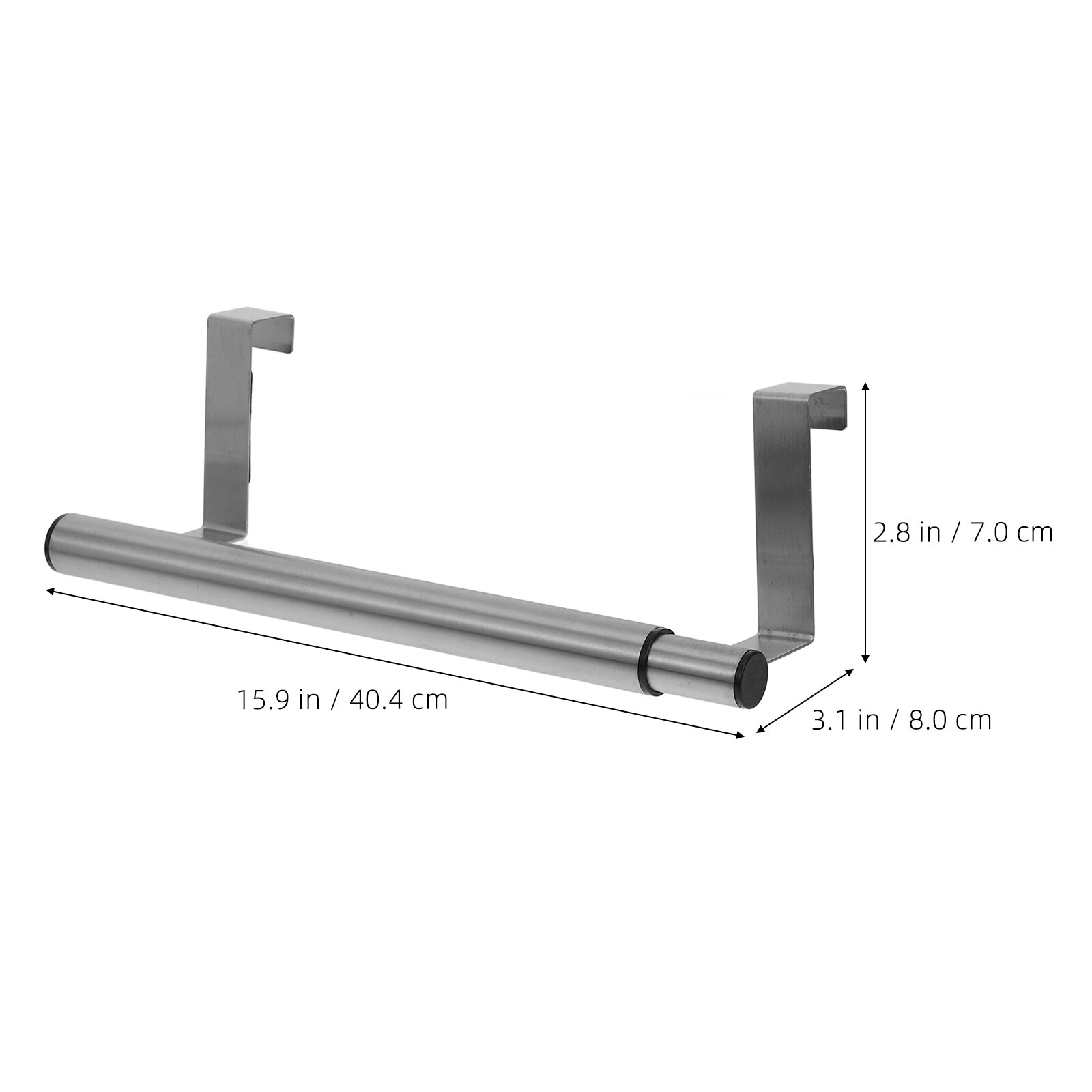 Держатель Для Полотенец На Дверцу Шкафа Серебристый 40.40X8.00X7.00Cm