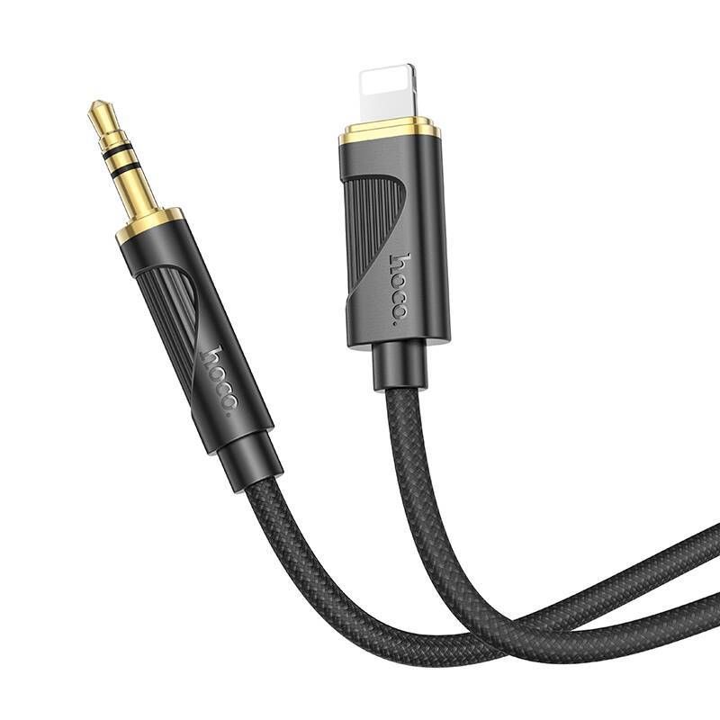 Аудиокабель Hoco UPA30 AUX 3.5 мм-Lightning, 1 м (черный)