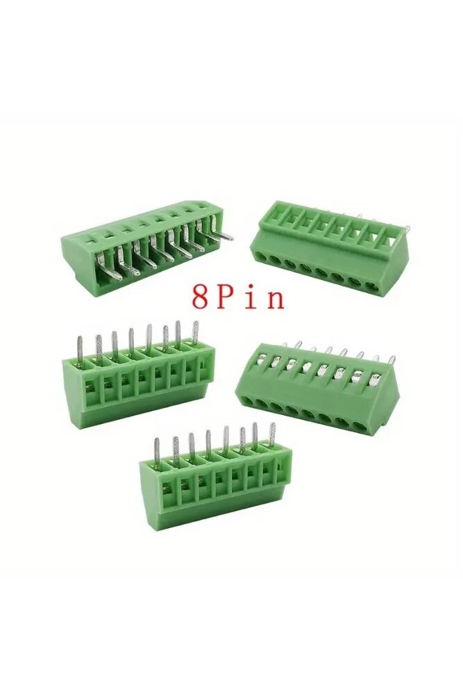 5шт 8PIN KF128 2.54mm 0,1 "Pitch Mini PCB винтовой клеммный блок Разъем для проводов терминал