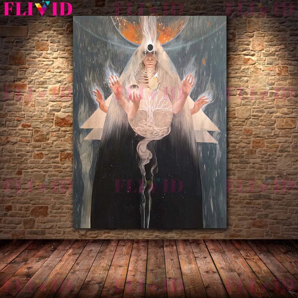 Винтажная картина ведьм FLIVID B, 10X15cm NoFrame