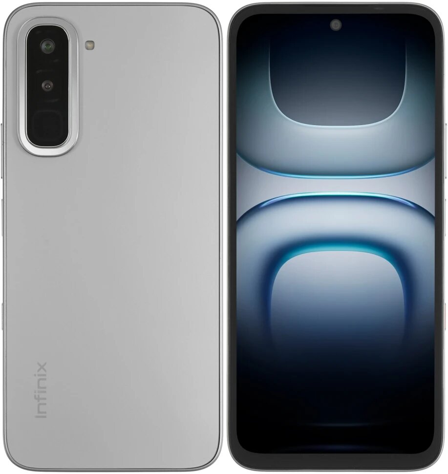 6.78" Смартфон Infinix HOT 70 4/128 ГБ, 1576x720, IPS, 120 Гц, 6000 мА*ч (Li-Pol), серый