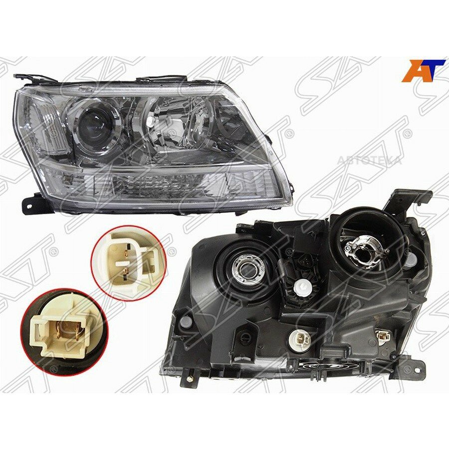 Фара SUZUKI ESCUDO/VITARA 5D 05-15 RH галоген с электрокорректором (Евросвет) SAT ST2181135RLDEM