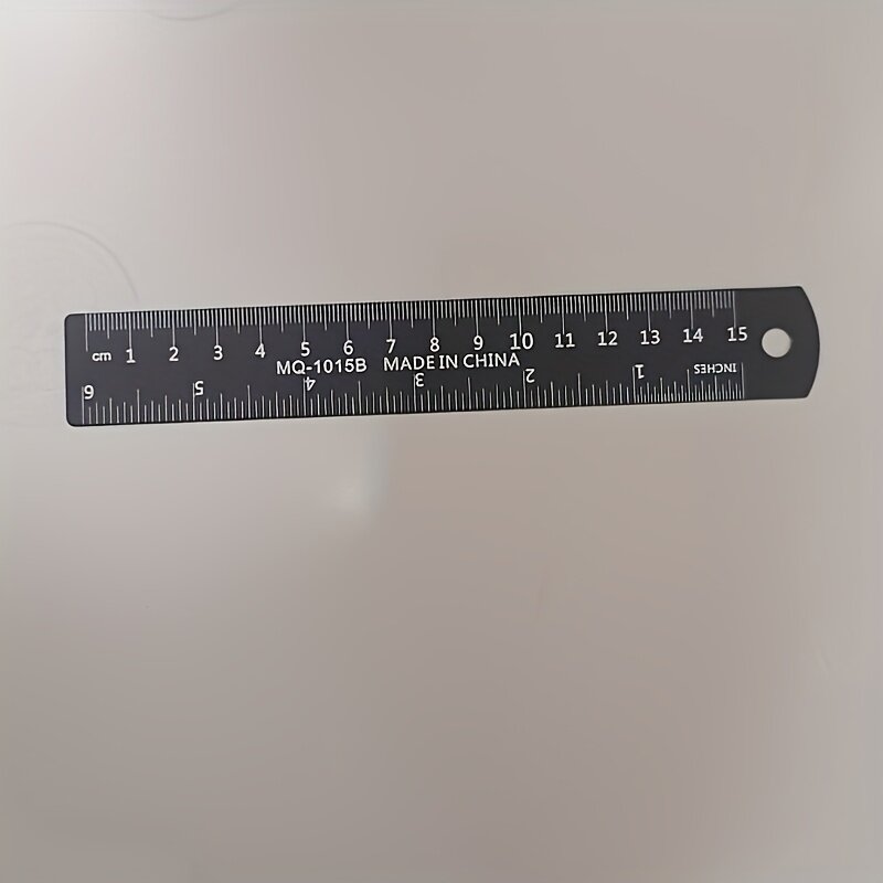 Линейка металлическая из алюминиевого сплава 5.91 дюйма, черная, для школы, офиса, черчения и инженерии, 1 шт.