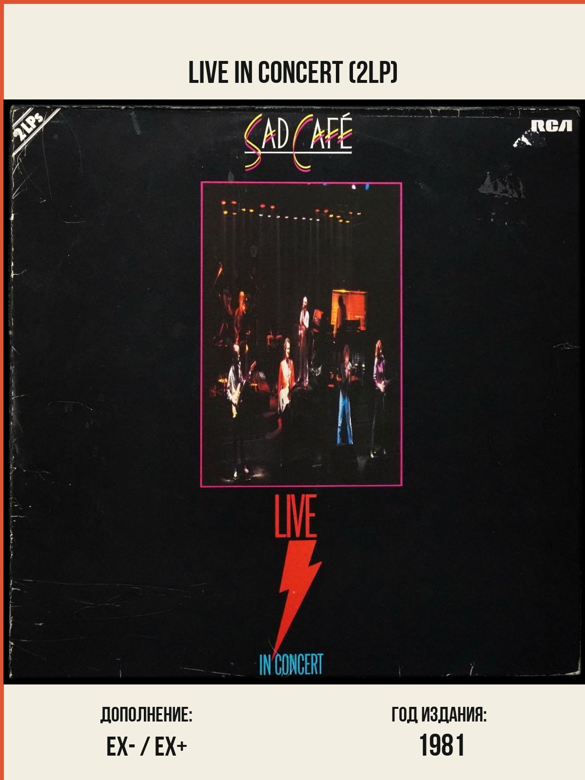 Виниловая пластинка RCA Victor Sad Cafe – Live In Concert (2LP)