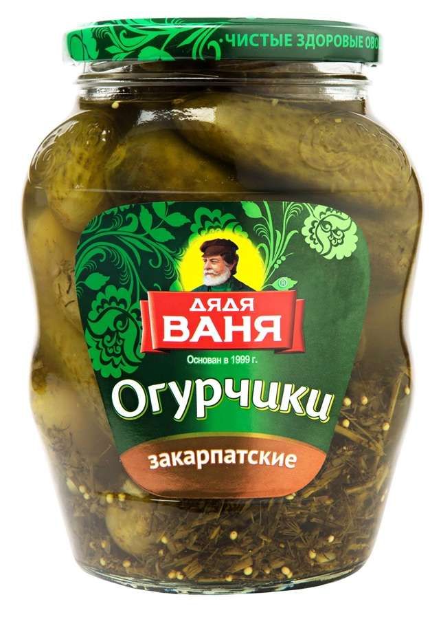 Дядя Ваня Огурцы Закарпатские маринованные, 680 г
