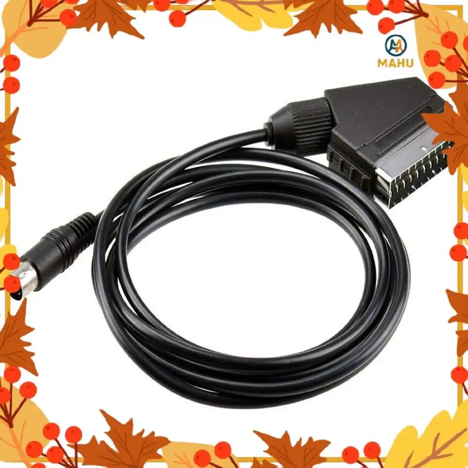 Видеокабель SCART RGB 9‑PIN для игровой консоли, кабель для подключения к телевизору — фото 1