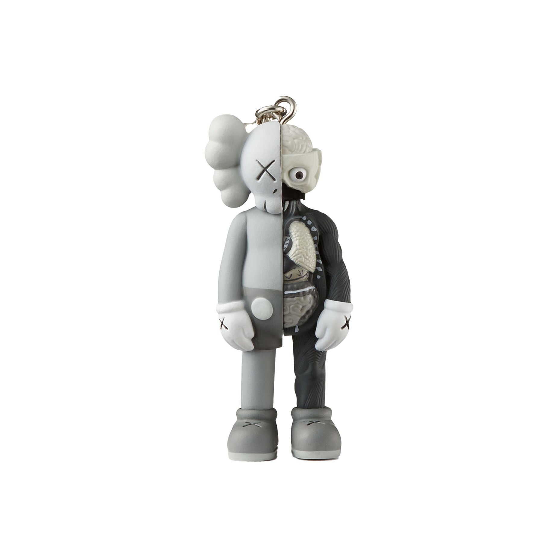 KAWS Токио Первый Компаньон FLAYED Полуразрезанные Брелоки Трендовые Продукты Коричневый Серый Черный