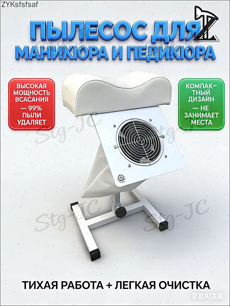Пылесос для маникюра и педикюра 60Вт белый
