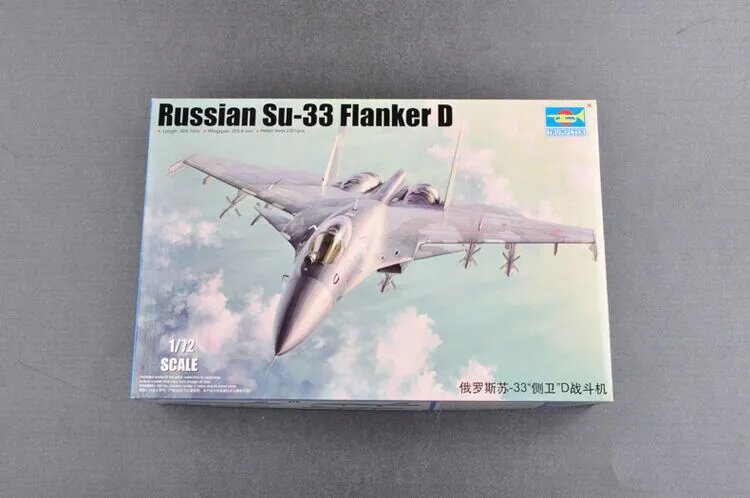Trumpeter 01667 Российский Су-33 Фланкер Д Сборная модель самолета 1/72