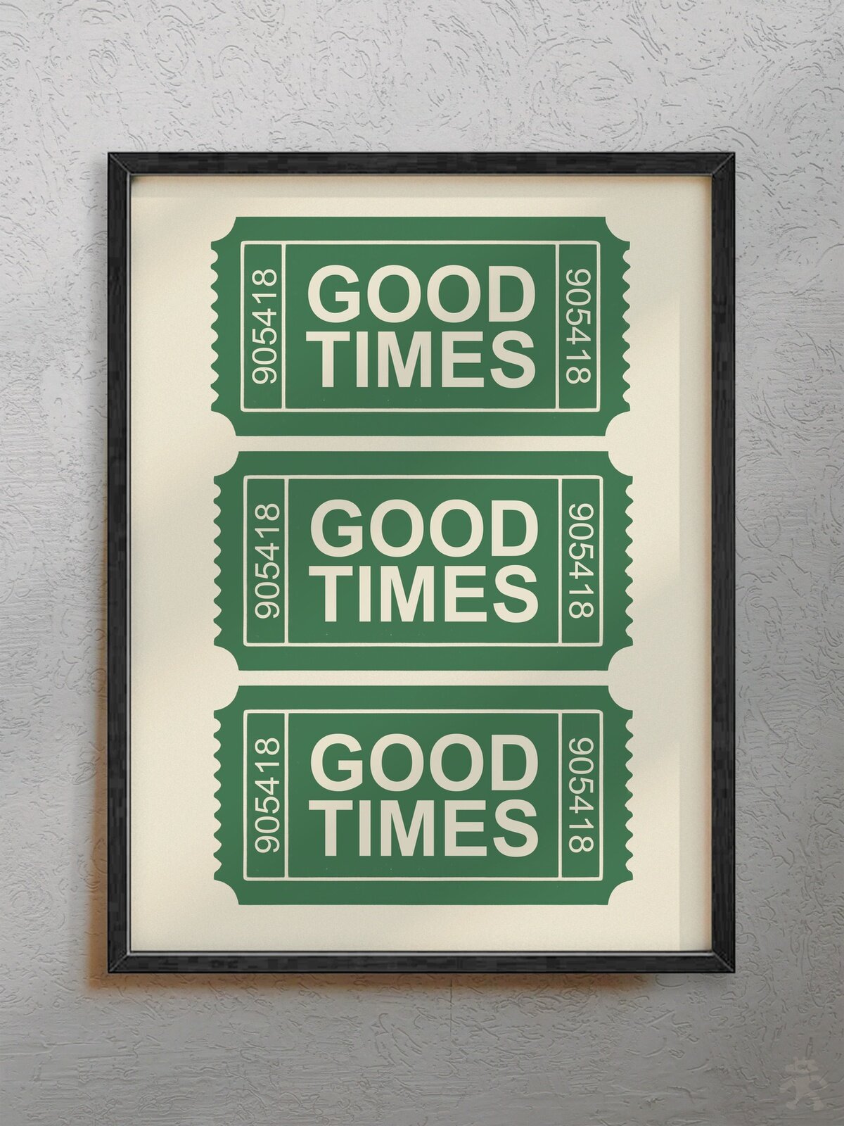 Интерьерный постер "Tickets to a Good Time" в стиле pinterest, формат 30x40 см