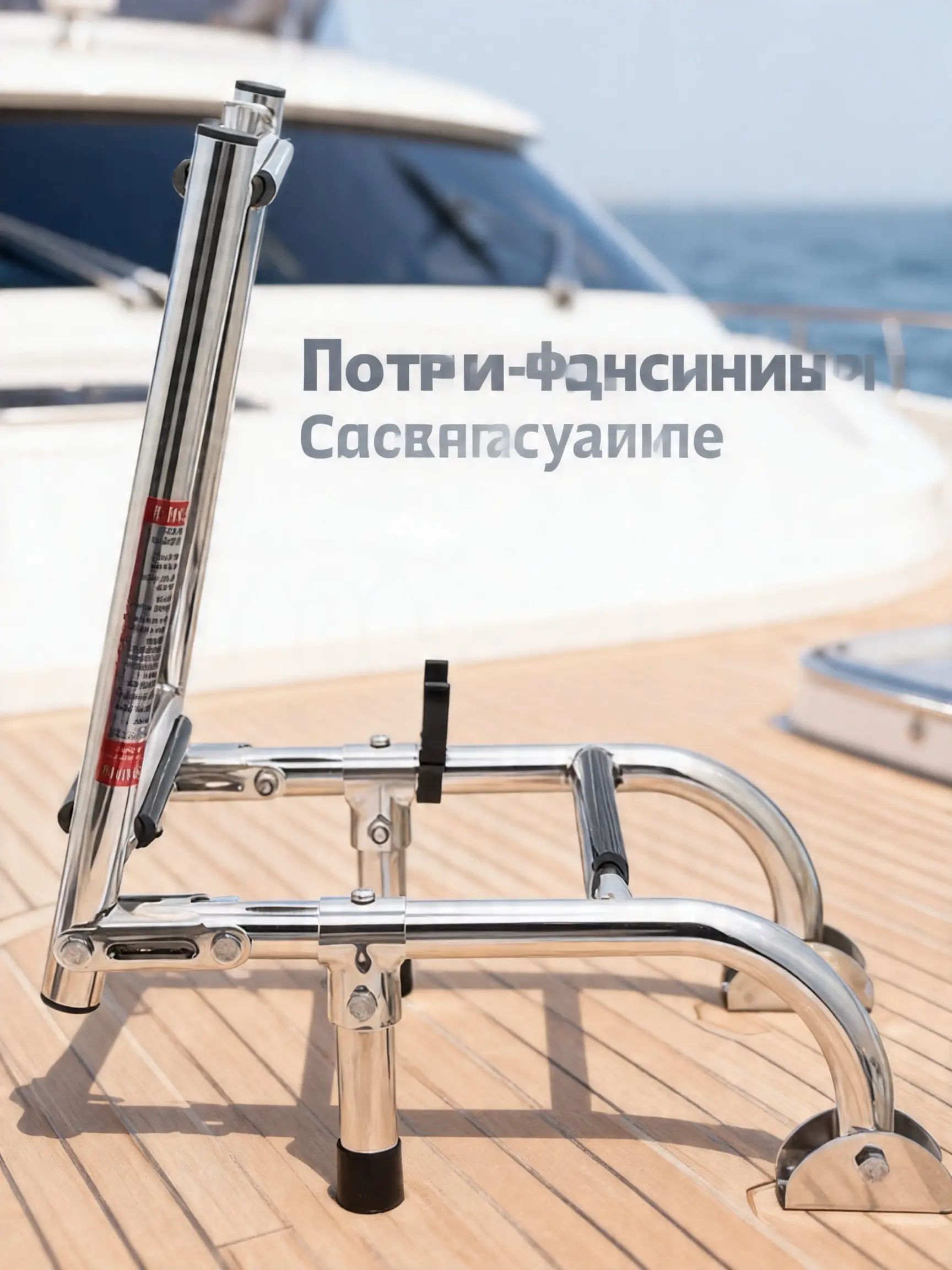 Морская 3-ступенчатая складная лестница для лодки Морская понтонная лестница из нержавеющей стали полированная 2 + 1 ступенька аксессуары для лодки