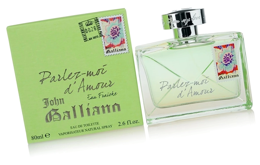 John Galliano Parlez Moi D Amour Eau Fraiche 80 мл - парфюм для женщин / Парле Муа Дамур