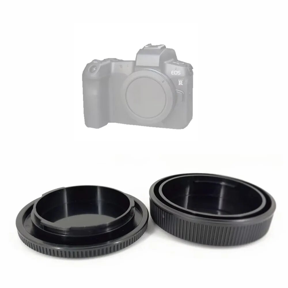 Защитные крышки объектива и корпуса камеры Qalart для Canon EOS R Loose Unbranded