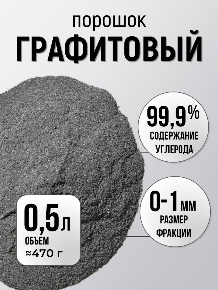Порошок графитовый 0,5 л