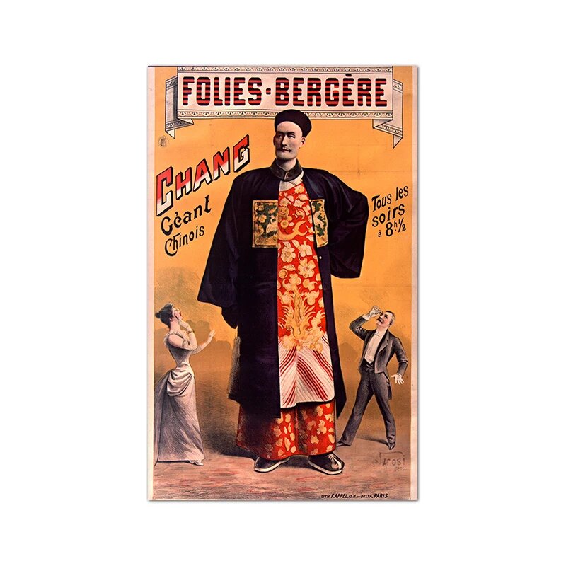 Цирковой плакат Chang, Folies-Bergère, A4, PB20067