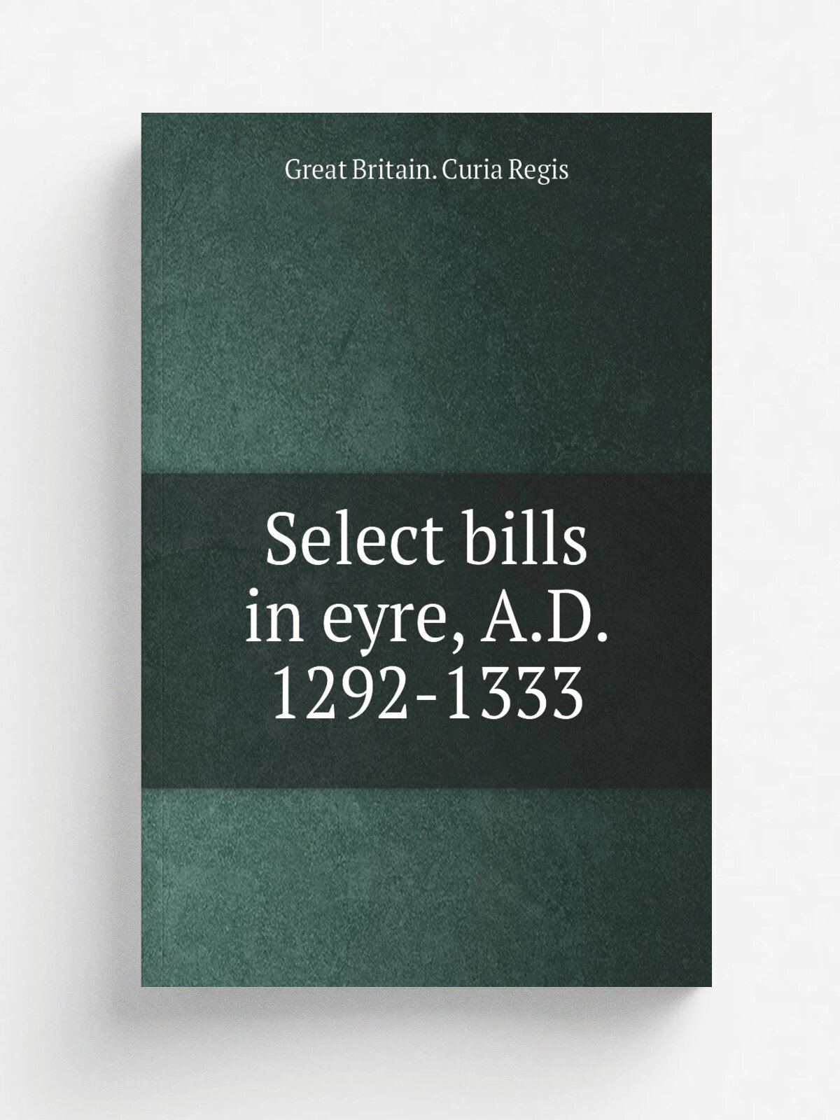 Select bills in eyre, A.D. 1292-1333 | Great Britain. Curia Regis | 1914 | London : B. Quaritch | Репринт