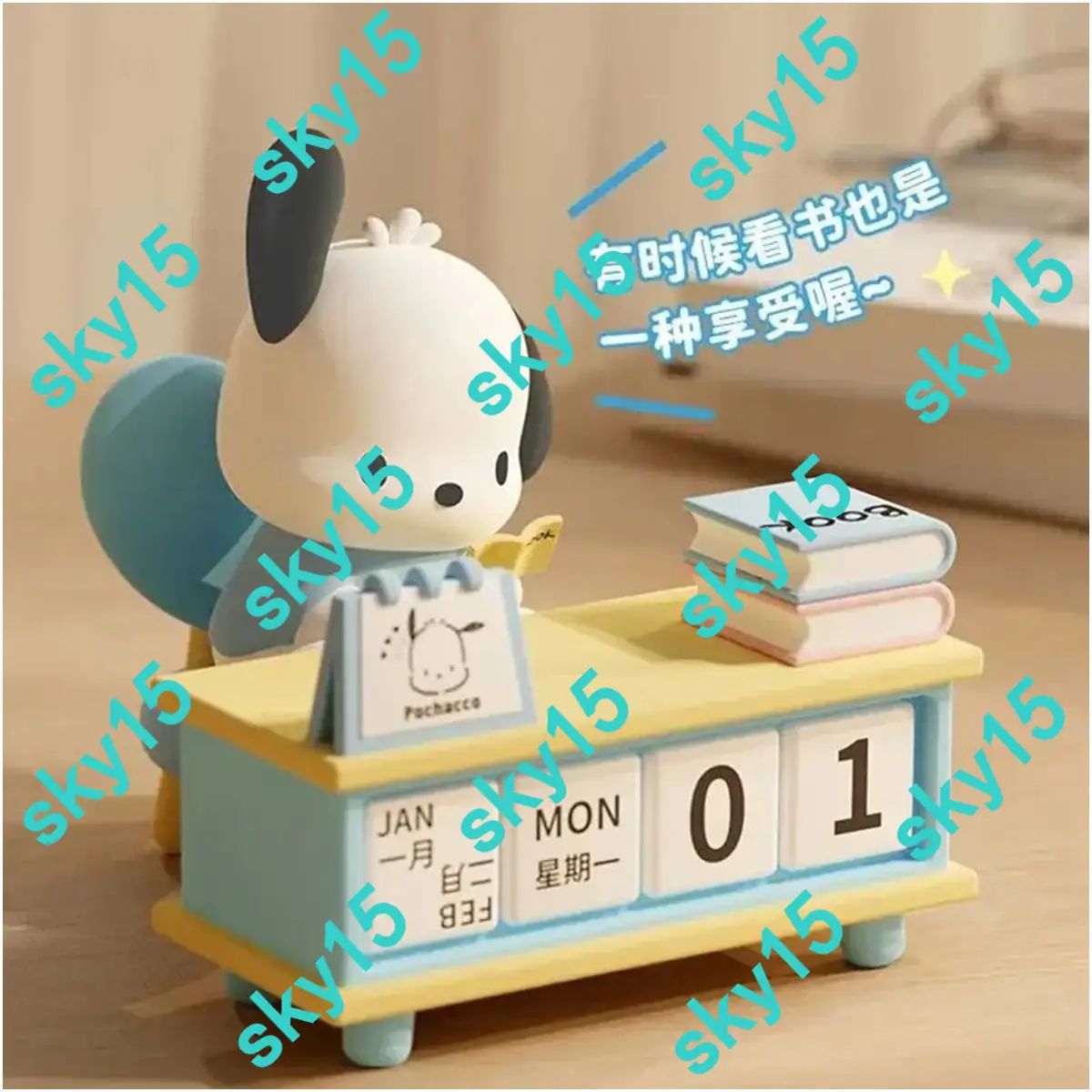 Настольный календарь Sanrio серии Kuromi Pochacco, декоративные украшения для детей, аниме тематика