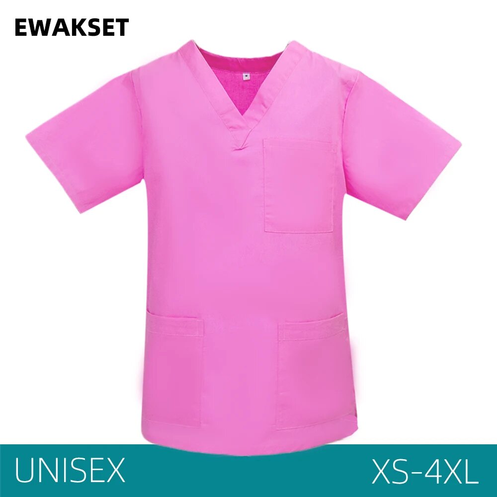 Розовый хирургический топ EWAKSET, размер S