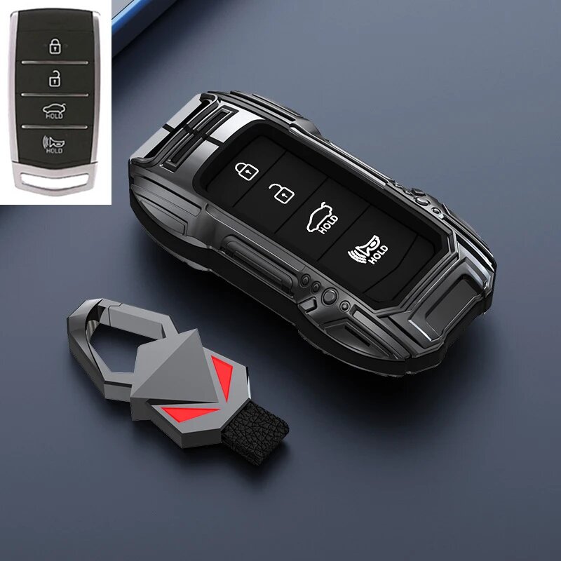 Чехол для ключа Hyundai Genesis G80 GV70 GV80 Key E Grey