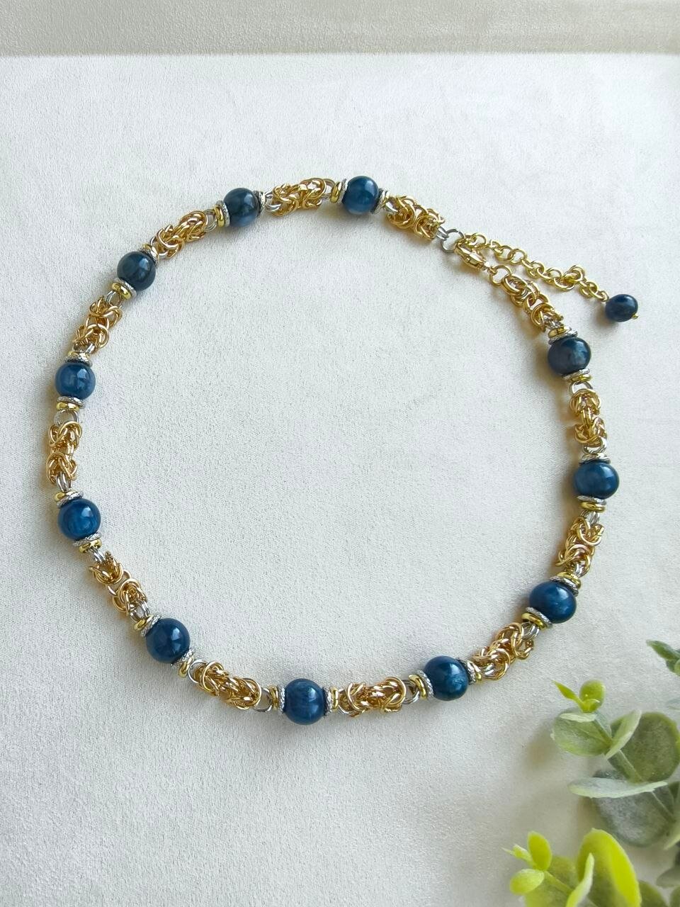 Колье Камни Елены, кианит