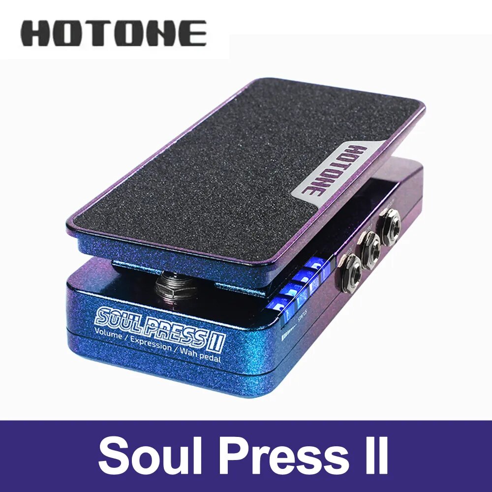 HOTONE Soul Press II Wah Active Volume Passive Expression Педаль эффектов для гитары Переключаемая