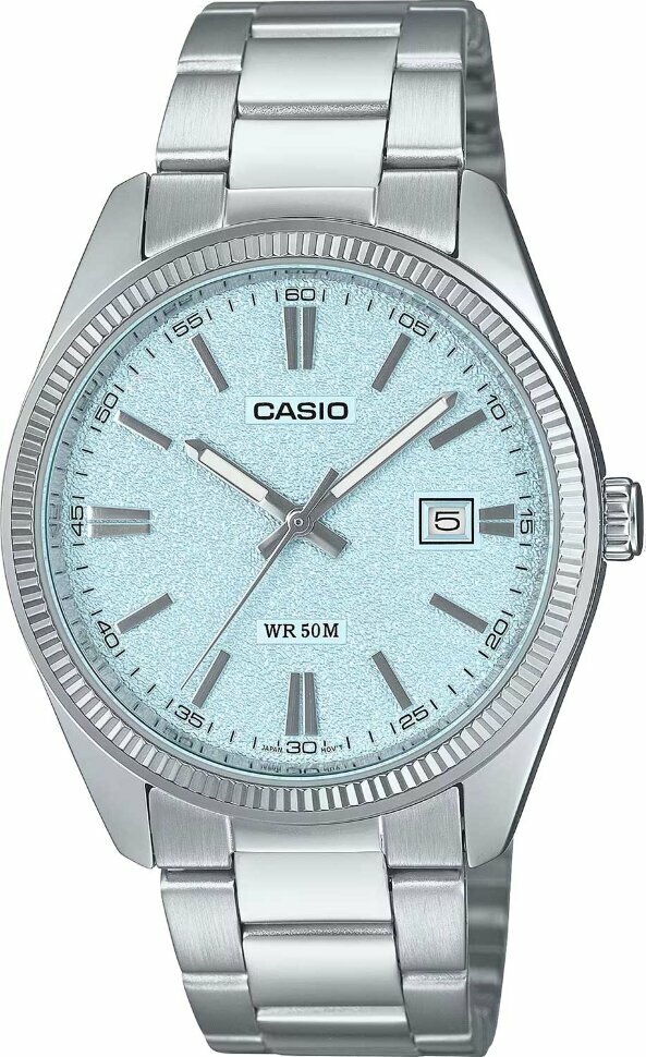 Наручные часы CASIO Collection, серебряный/голубой — фото 1