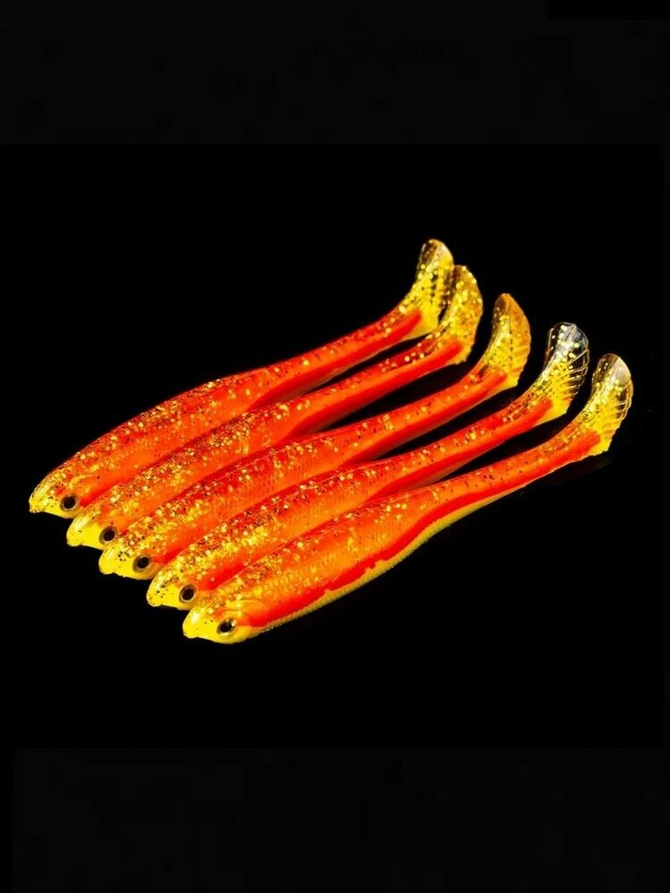 Силиконовые приманки для рыбалки Reaper Виброхвост Джиг Микроджиг 5 шт. 115 мм (цвет RE042)