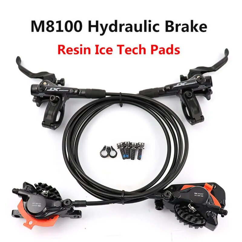 SHIMANO MT410 Гидравлические дисковые тормоза 2 поршня черные M8100 Resin Ice