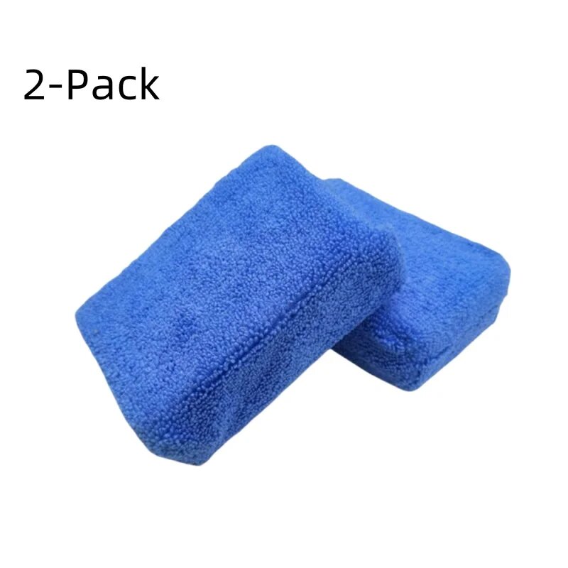 2-Pack синяя губка из микрофибры для авто