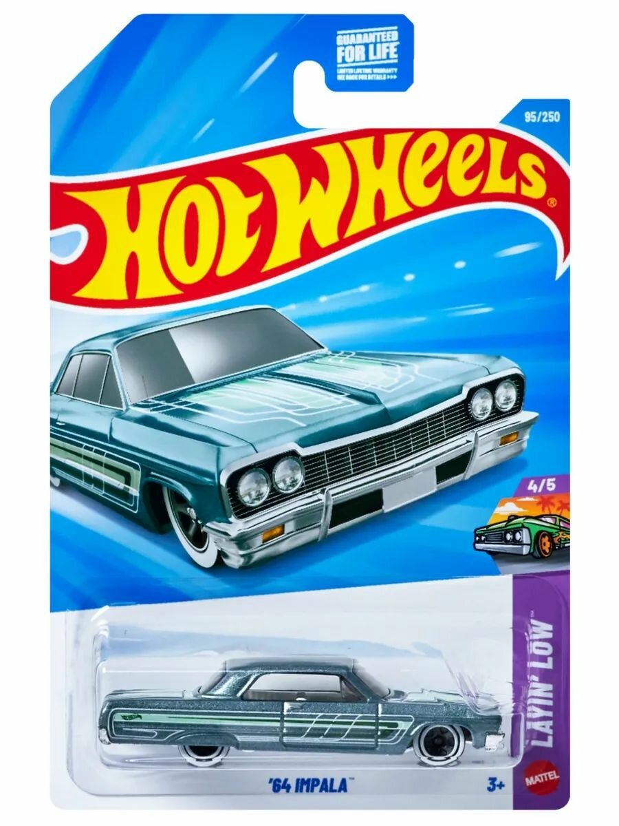 JJJ56 Hot Wheels машинка металлическая игрушка коллекционная масштабная модель 64 Impala кейс 2026