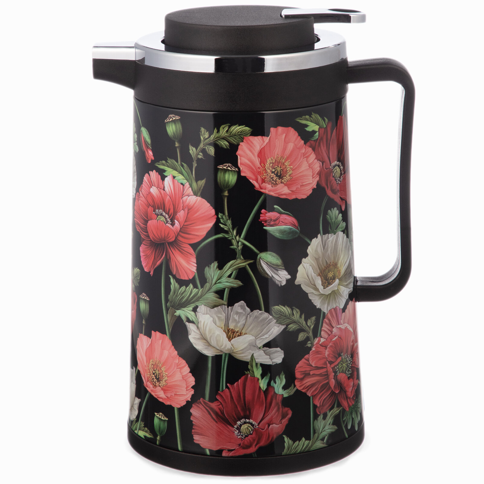 Термос со стеклянной колбой, 950 мл, крышка с клапаном, серия маки KSG-734-205