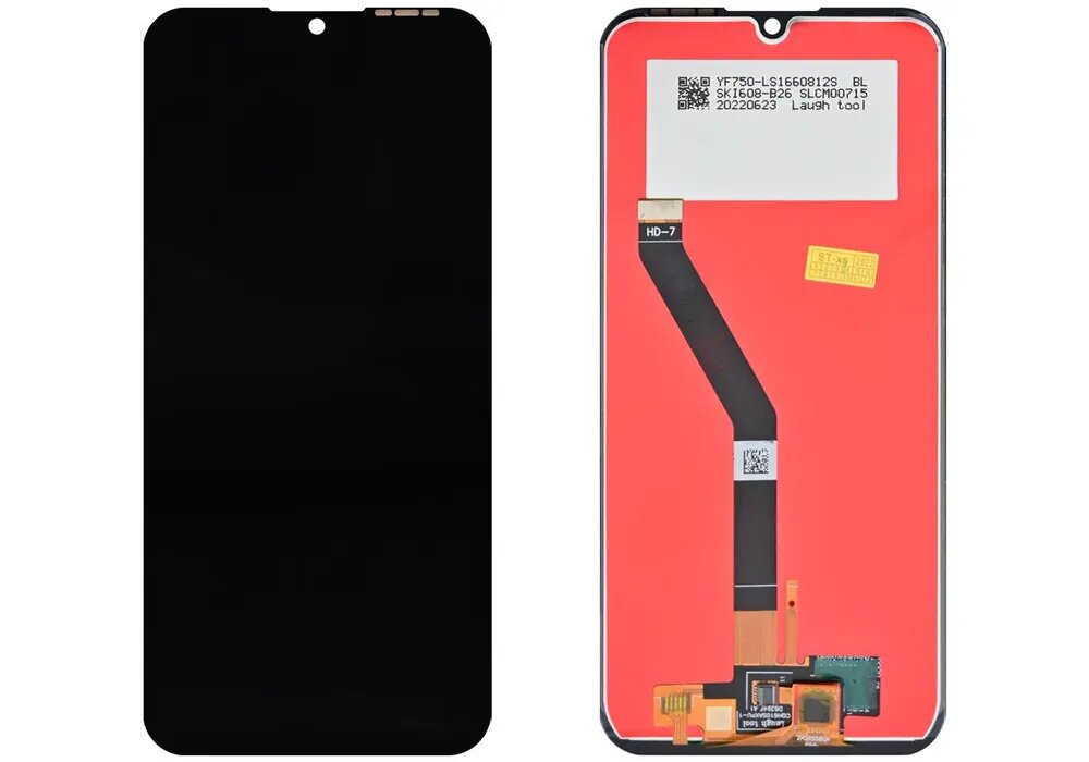 Дисплей для Huawei Honor 8A Pro (JAT-LX8) Запчасть для смартфона, черный/светло-серый
