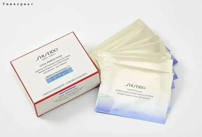 SHISEIDO Лифтинг-патчи для глаз Vital Perfection 12 шт увлажнение, сияние и упругость