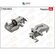 MASTERKIT 77AK1464 суппорт тормозной задний левый! TRW d.34\ Renault Scenic 1.4-...
