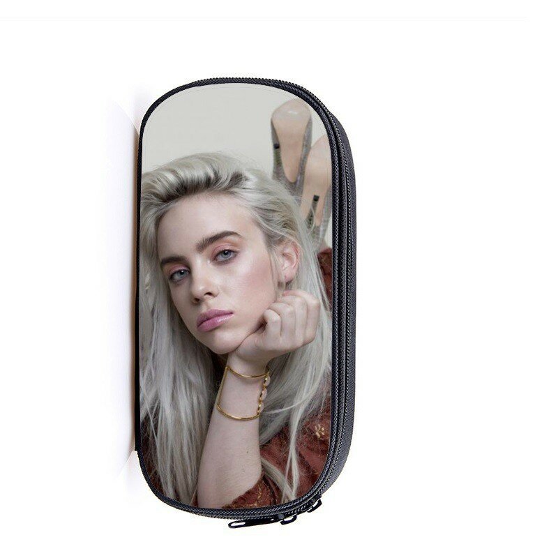 Billie eilish lyric artwork pen holder with waterproof nylon for art lovers style j