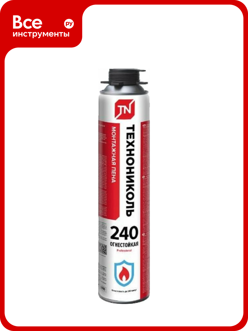 Монтажная пена Технониколь 240 PROFESSIONAL огнестойкая 1000 мл TN528380