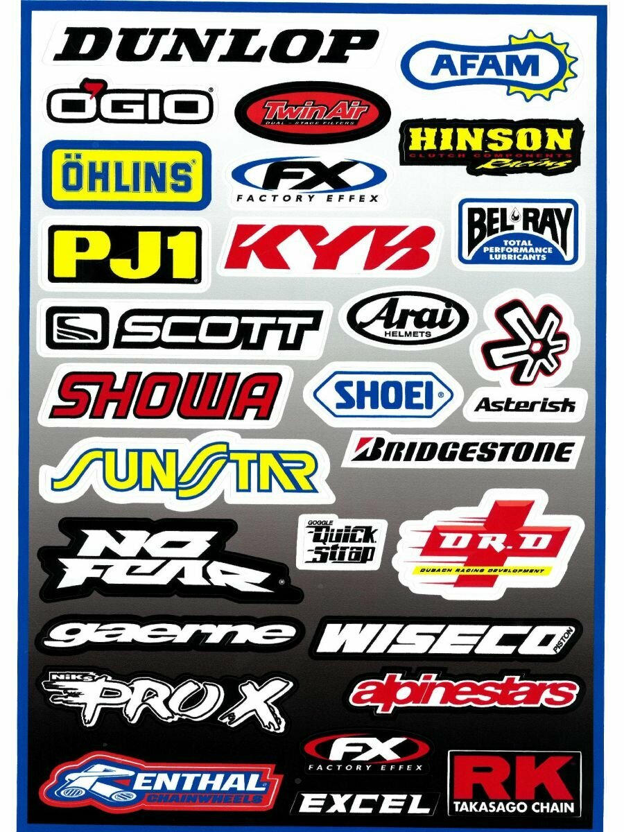 Наклейки на мотоцикл, автомобиль, питбайк стикеры для эндуро