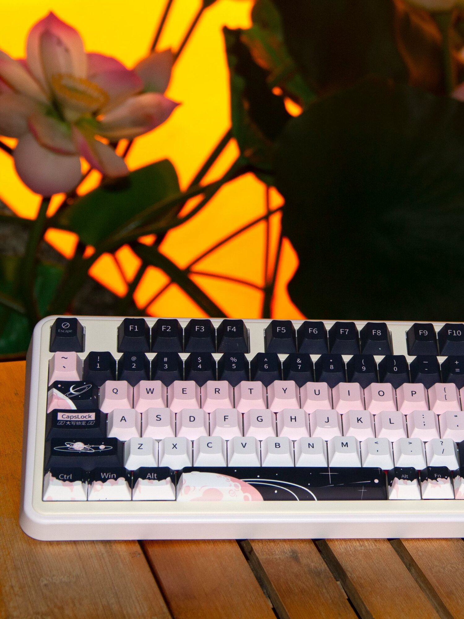 Escape Planet PBT Непрозрачные Клавишные Накладки для Механической Клавиатуры 1.7 мм Толщина Стенок 120-Клавишная