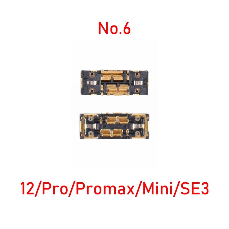 10 шт. разъем FPC для аккумулятора для iPhone 11 12 13 14 Pro Max MIni 8 Plus X XS XR 6 6S 7 SE SE2 SE3, зажим для материнской платы