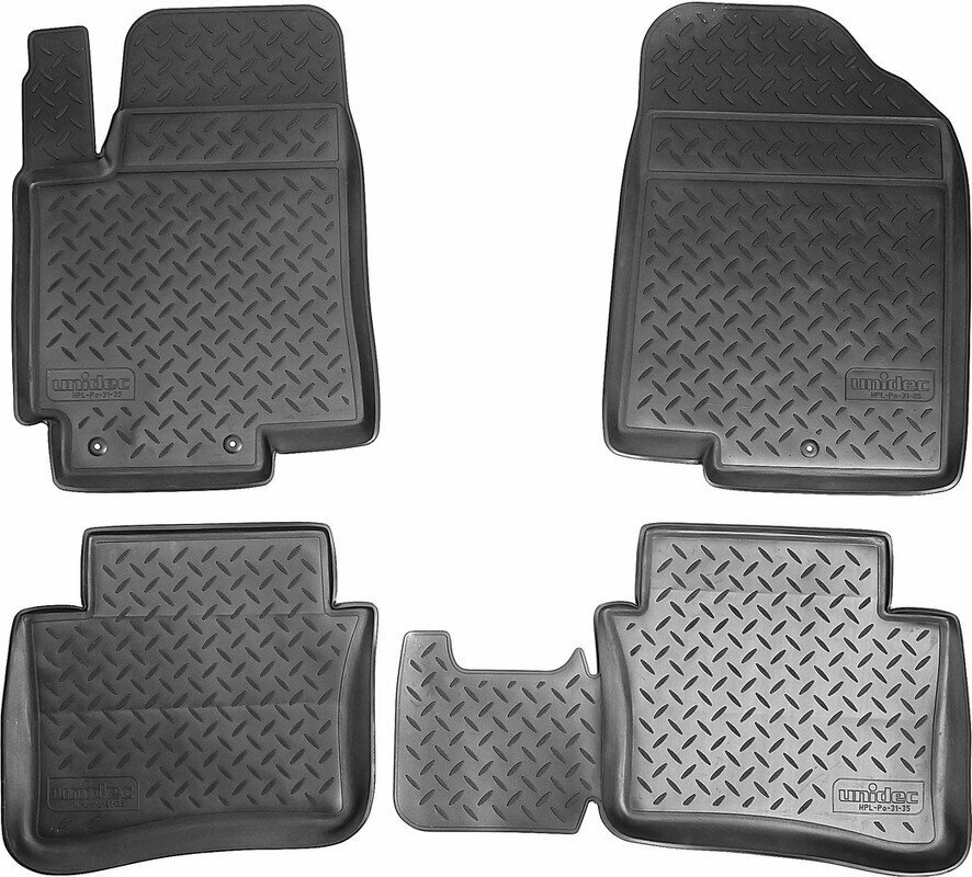 Коврики салона NORPLAST NPL-Po-31-35 Hyundai Solaris 2010->, полиуретан